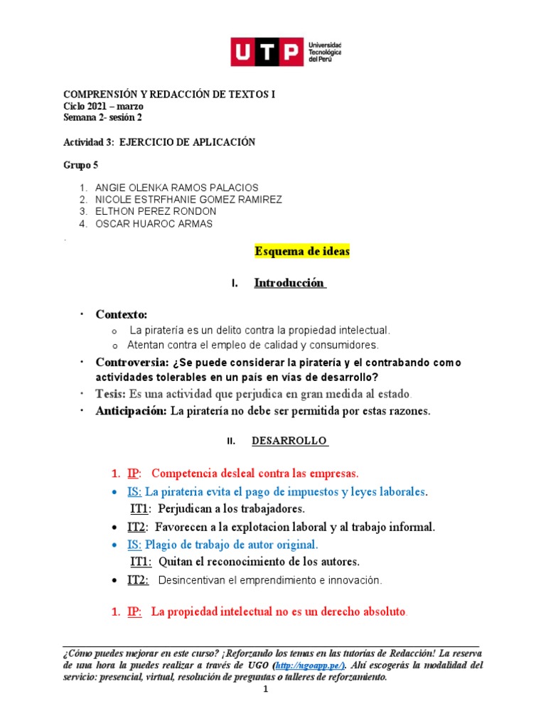 S02.s2-Ejercicio de Aplicación | PDF | Infracción de copyright ... S02.s2-Ejercicio de Aplicación | PDF | Infracción de copyright ...