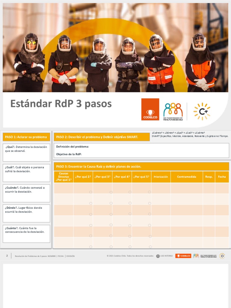 RDP 3 Pasos - Plantilla | PDF