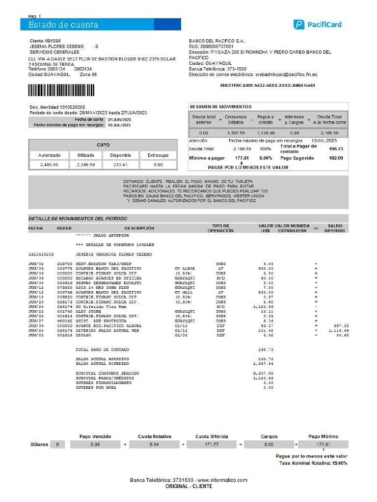 Estado Cuenta 202306 | PDF
