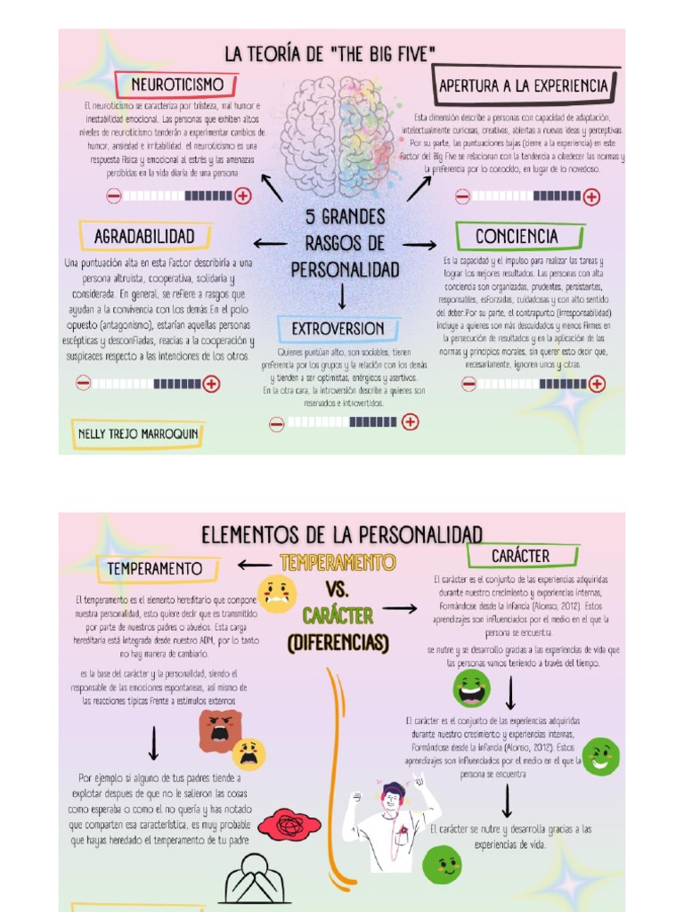 Mapa Conceptual, Teoria de The Big Five | PDF