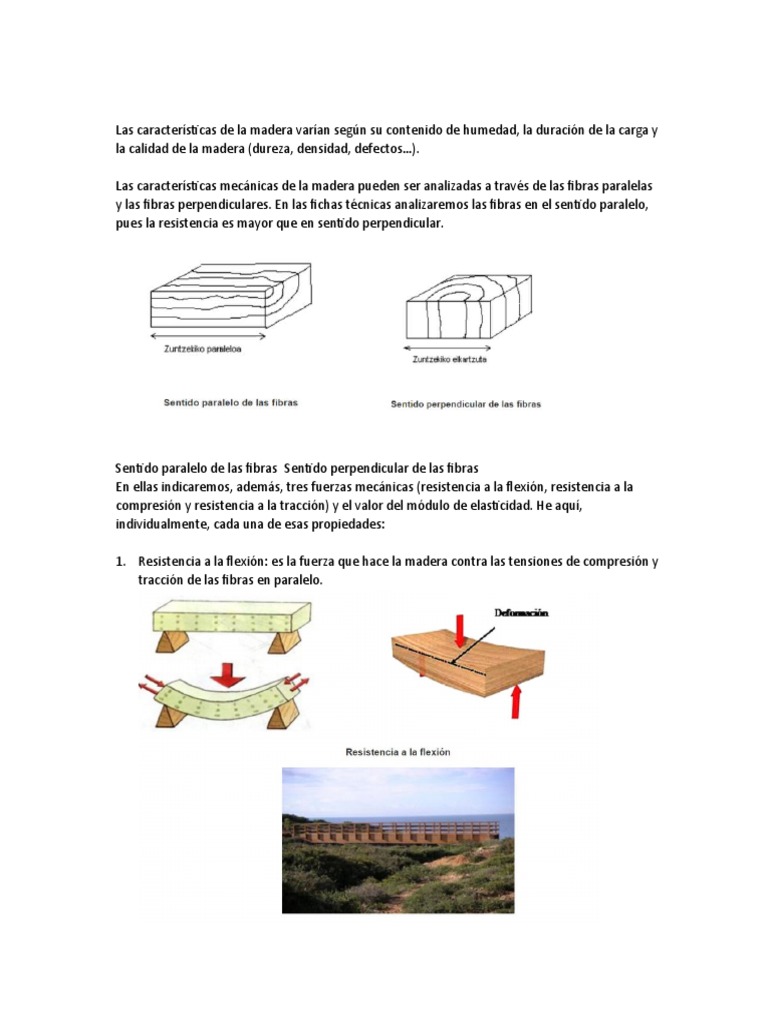Propiedades mecánicas de la madera | PDF | Madera | Resistencia a la ...