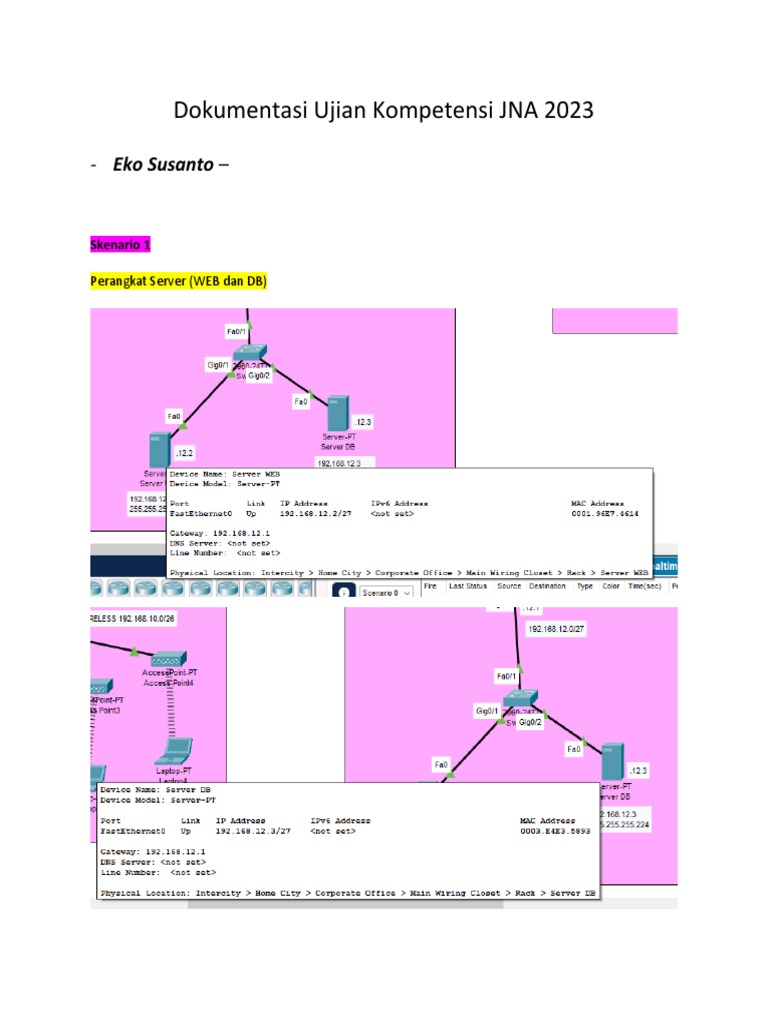 Konfigurasi Jaringan dan Routing JNA 2023 | PDF