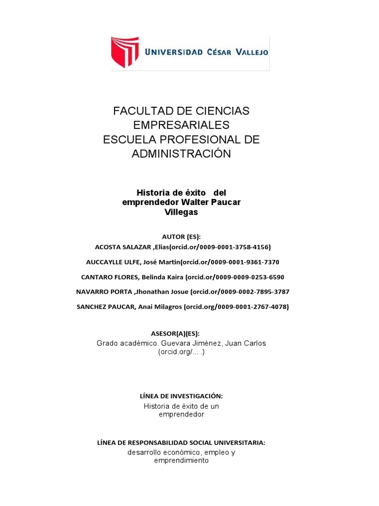 ADN Emprendedor Version Final | PDF | Iniciativa empresarial | Lima