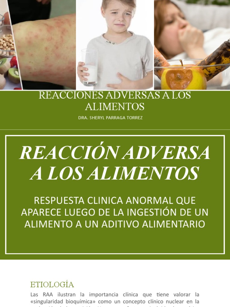 Reacciones Adversas a Los Alimentos (1) | PDF | Alergia | Enfermedades ...