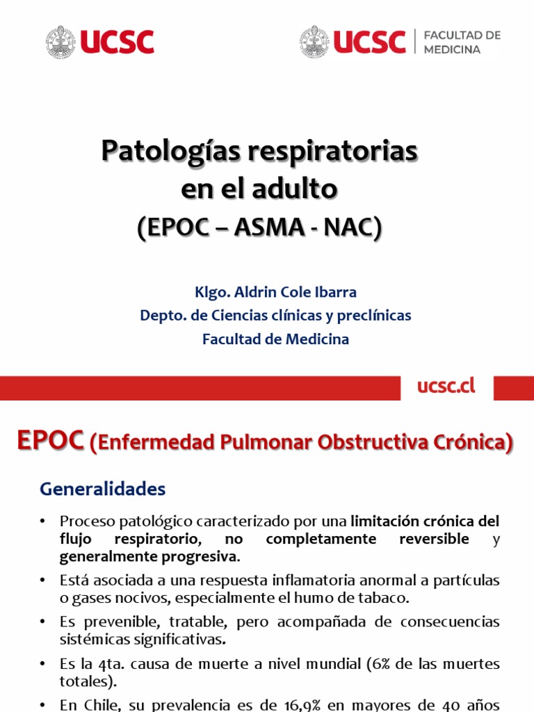 Patología Resp Adulto - EPOC Asma NAC | PDF | Asma | Enfermedad ...