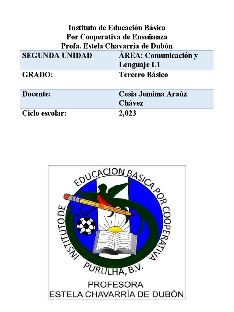 Español Tercero Básico Pdf Coma Oración Lingüística