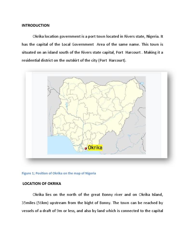 Okrika: Location, History, and Resources | PDF | Physical Geography ...