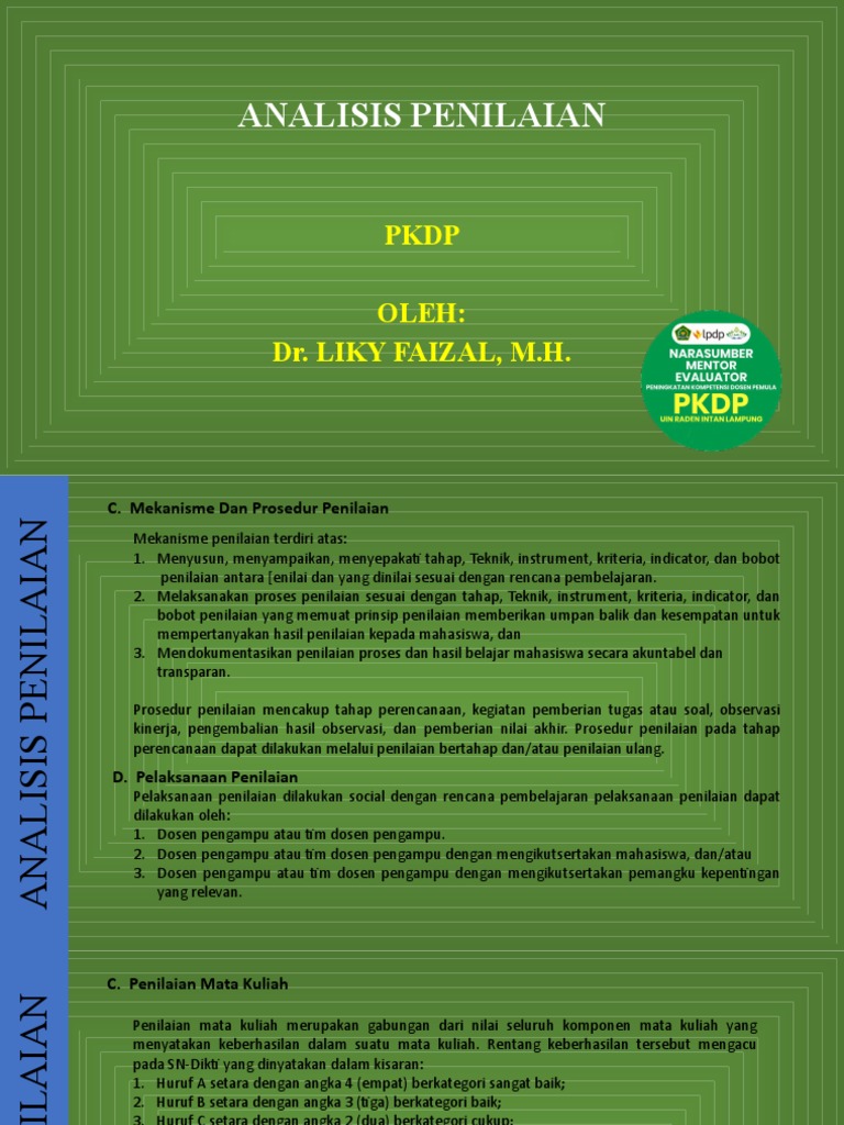Analisis Penilaian-Dr. Liky Faizal, M.H. | PDF | Karier & Perkembangan