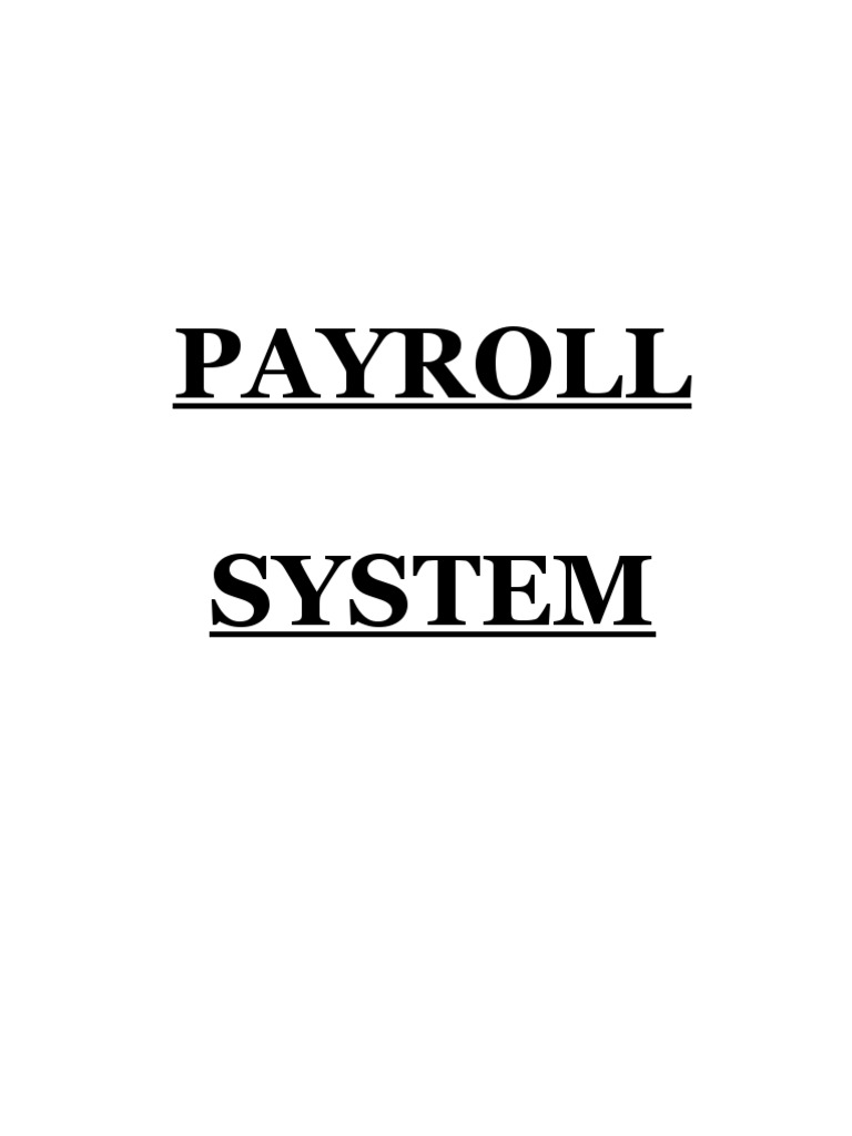Payroll | PDF | Class (Computer Programming) | Use Case