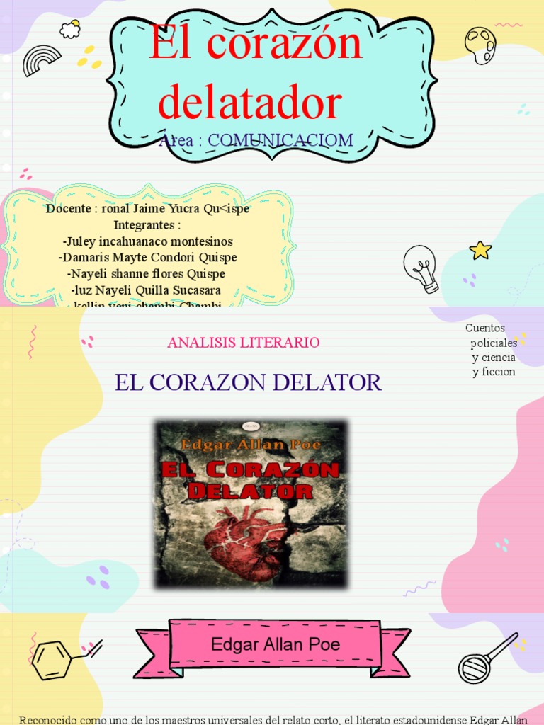 Análisis de "El corazón delator" de Poe | PDF | Edgar Allan Poe | Cuentos