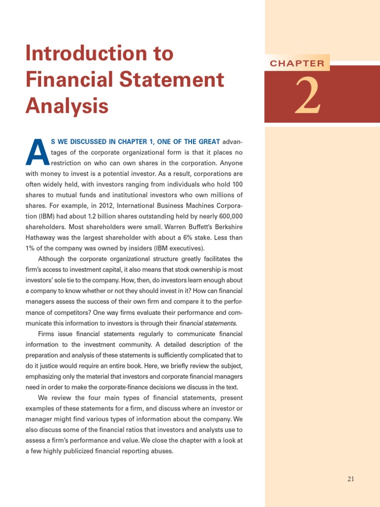 Semana 04 y 05 - InGLES Berk de Marzo Cap 2 Financial Statement Analysis | PDF | Balance Sheet ...