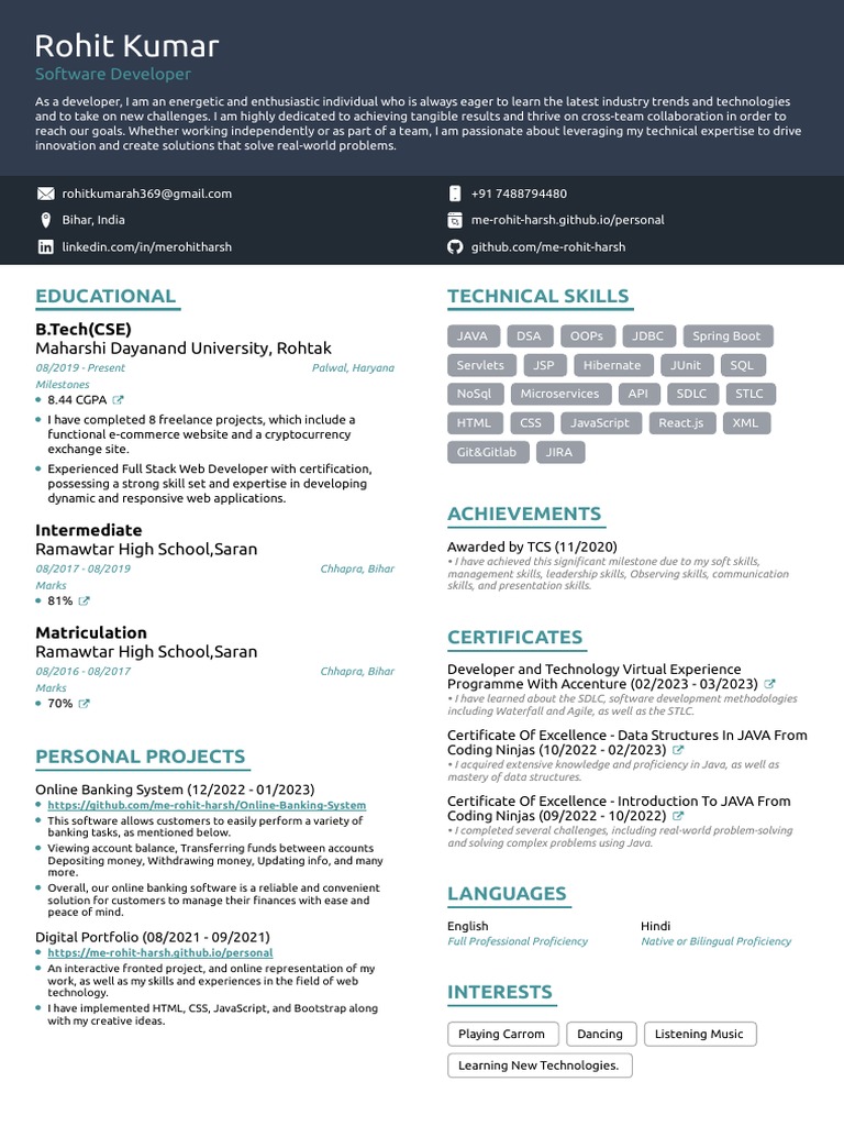 Rohit Kumar | PDF | Java (Programming Language) | Java Script
