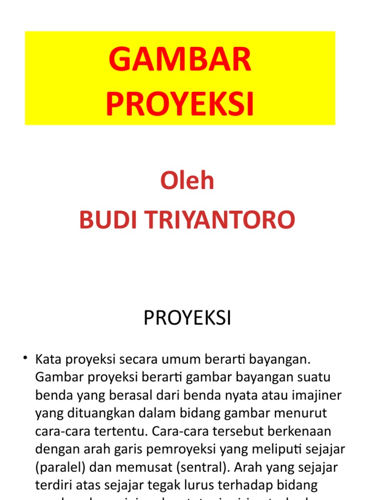 Jenis Gambar Proyeksi Eropa dan Amerika | PDF | Metode & Bahan Ajar | Seni