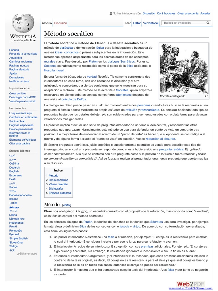 Método Socrático | PDF | Cognición | Lógica