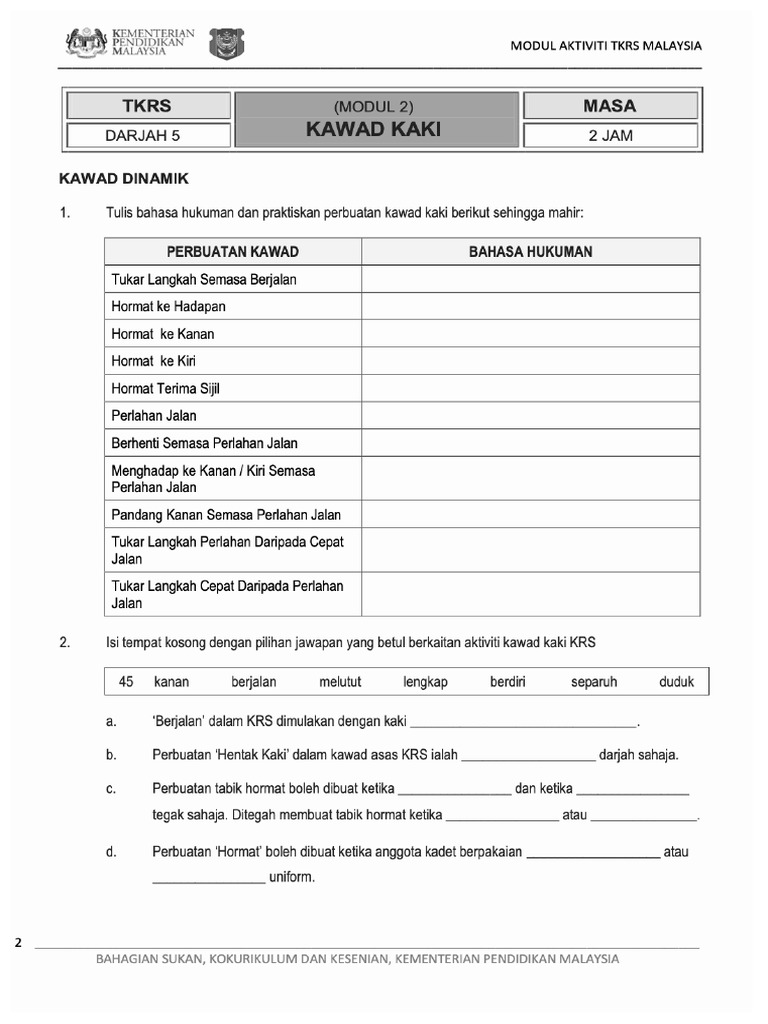 Modul Tkrs Tahun 5 | PDF