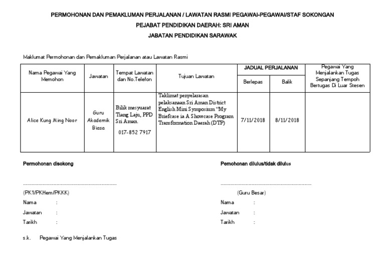 Pemakluman Pegawai Edisi PPD | PDF