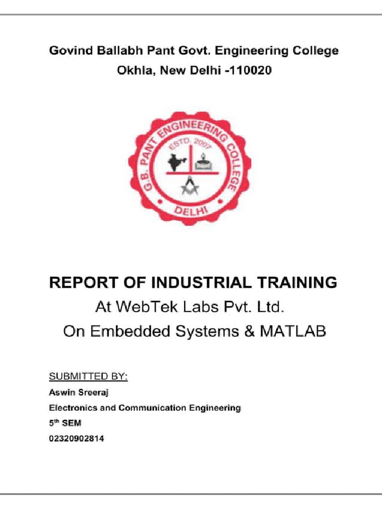 Matlab Internship Report Pdf 