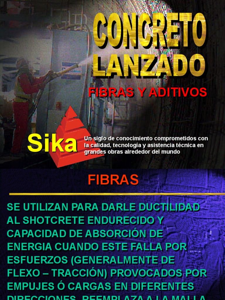 Ventajas de SikaFiber Force en Shotcrete | PDF | Hormigón | Acero