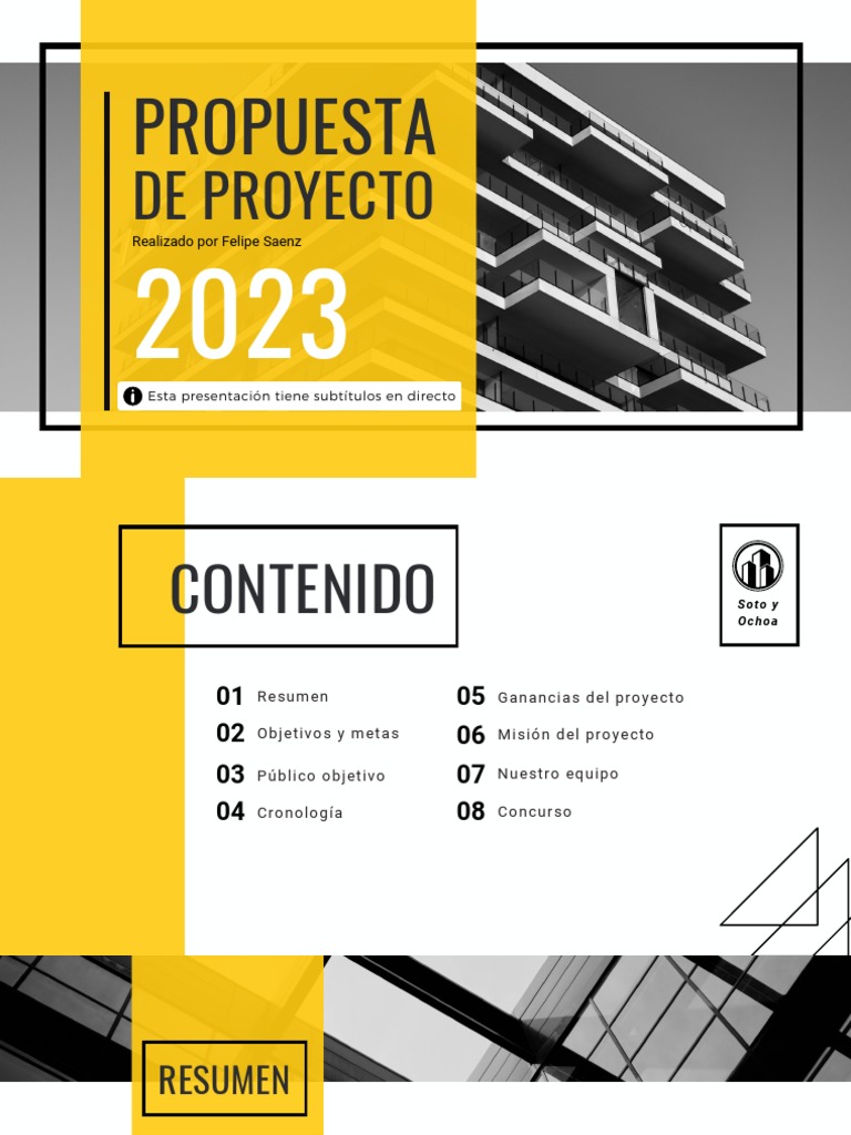 Propuesta de Proyecto 2023: Resumen y Objetivos | PDF