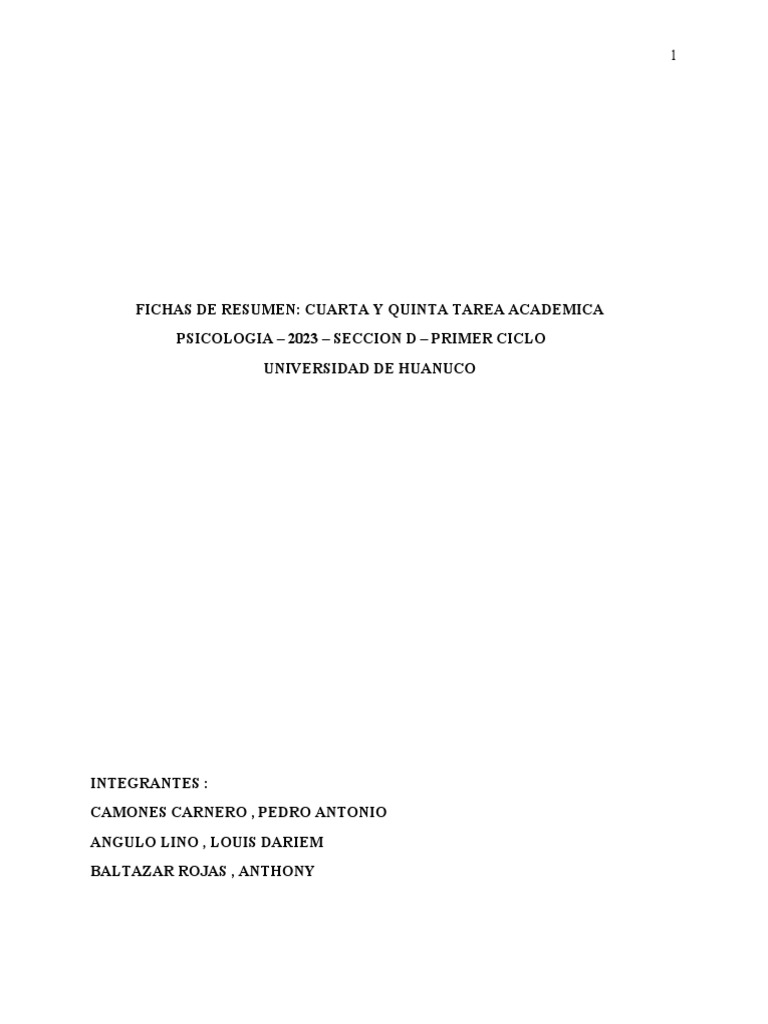 Fichas de Resumen Psico 2023 Julio | PDF | Imaginación | Creatividad