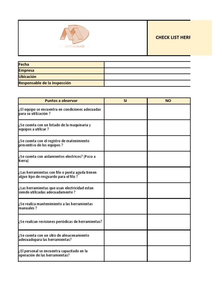 Check List Excel | PDF