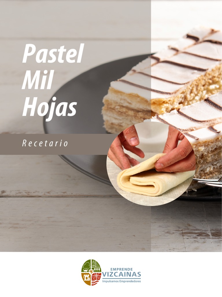 Receta de Pastel Mil Hojas Fácil | PDF | Mantequilla | Pasteles