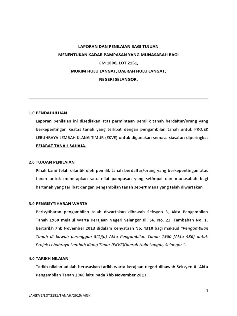 Report Pengambilan 2151 | PDF