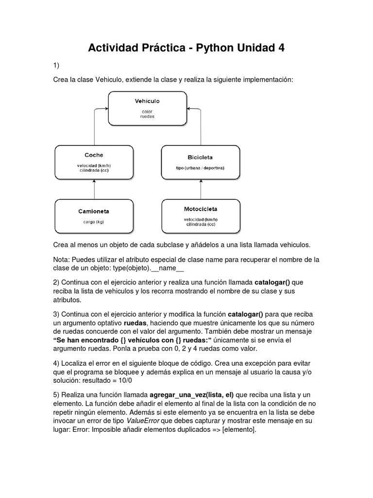 Actividad Práctica - Python Unidad 4 | PDF Actividad Práctica - Python Unidad 4 | PDF
