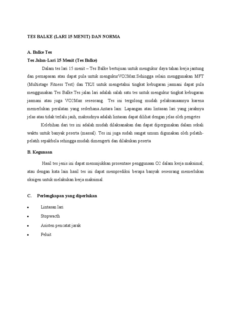 Tes Balke | PDF | Teknologi & Rekayasa