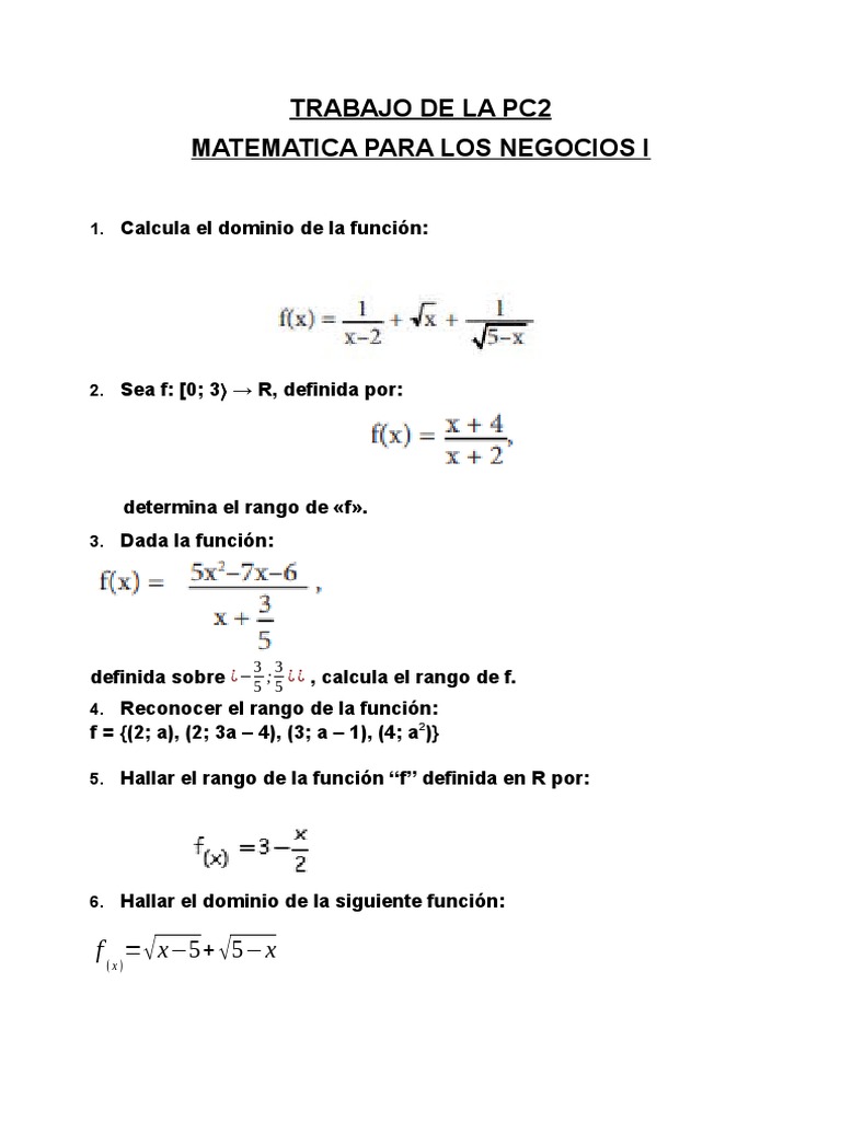 Trabajo - Pc2-Matematica para Los Negocios I | PDF | Oferta (economía) | Oferta y demanda