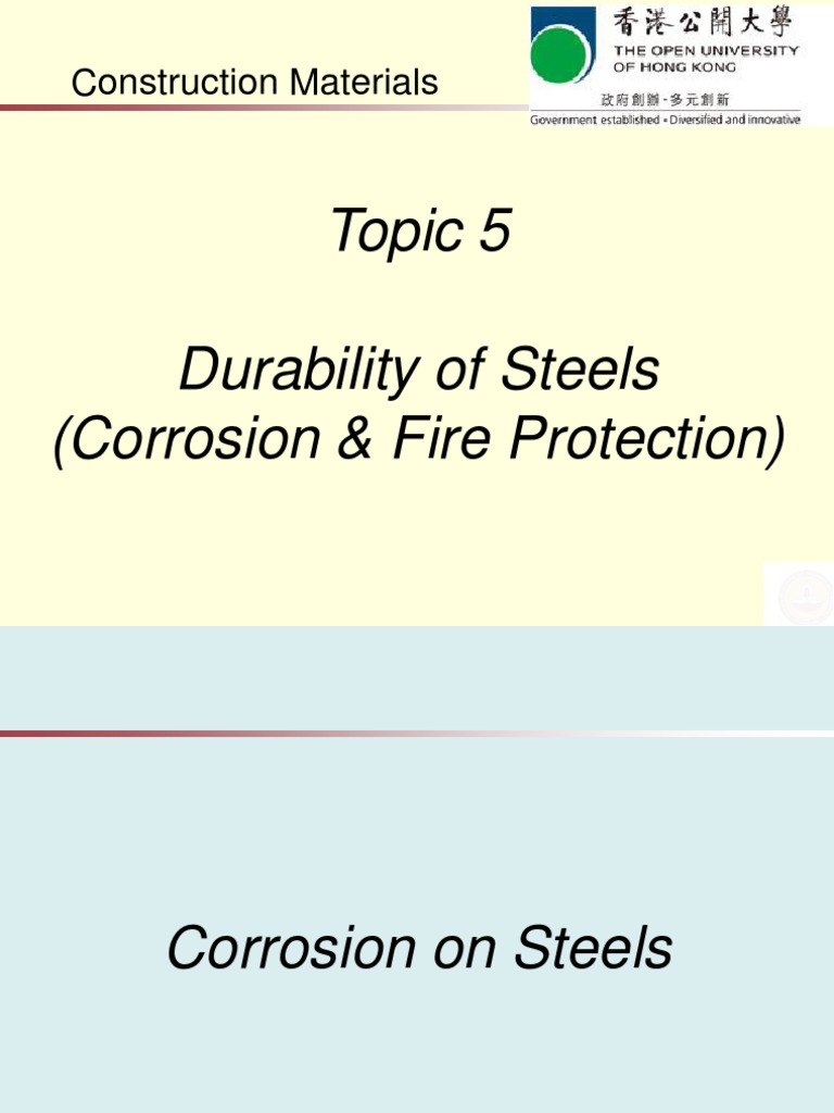 Topic 5 Steel Durability & Testing | PDF | Fracture | Fatigue (Material)
