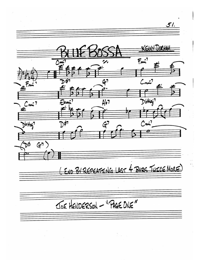 Blue Bossa | PDF