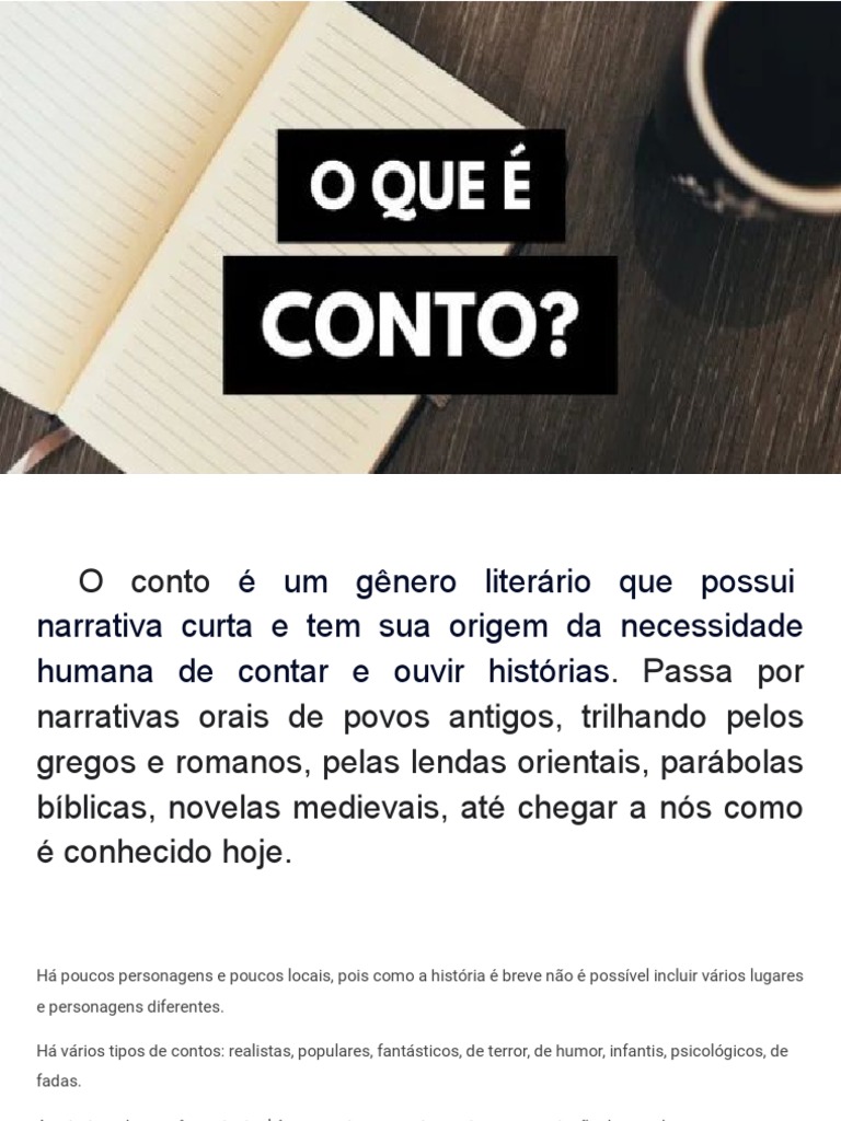 Conto | PDF | Contos | Narrativa