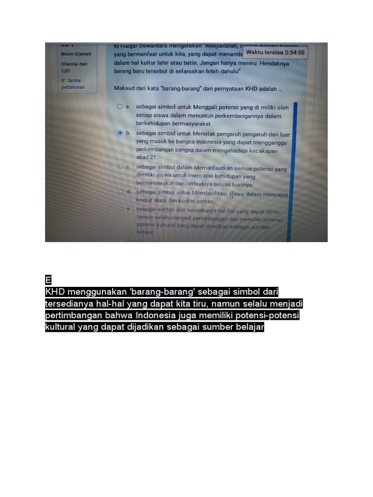 1.4.D. Tes Akhir Paket Modul 1 | PDF