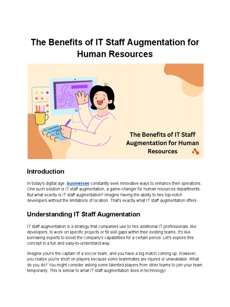 The Benefits of IT Staff Augmentation For Human Resources | PDF ...