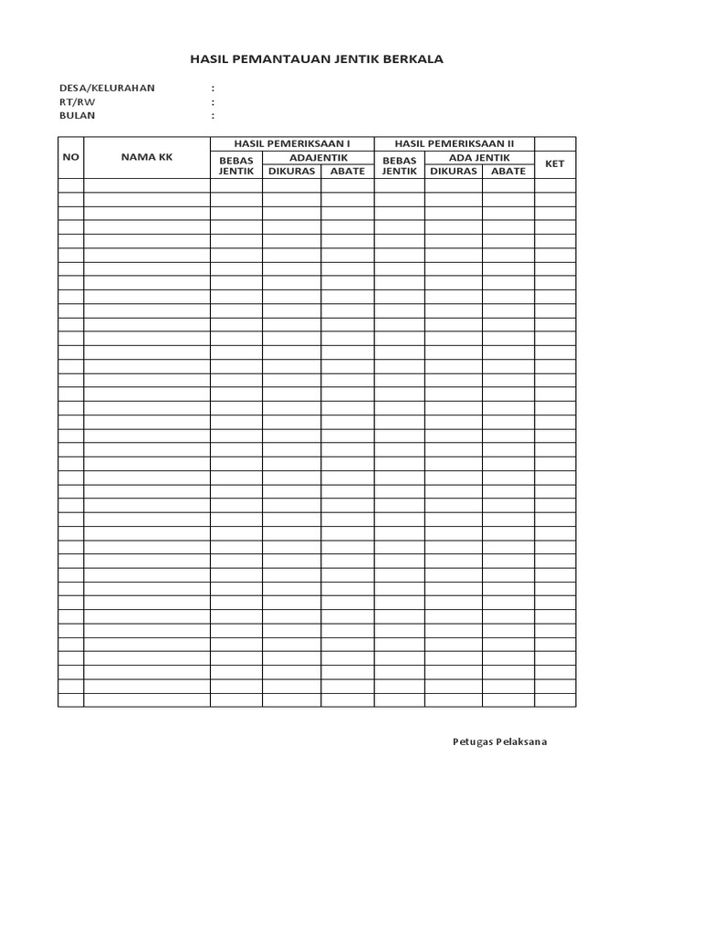 Form Hasil PJB | PDF