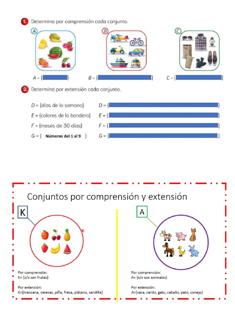 Conjuntos Por Compresion y Extension | PDF