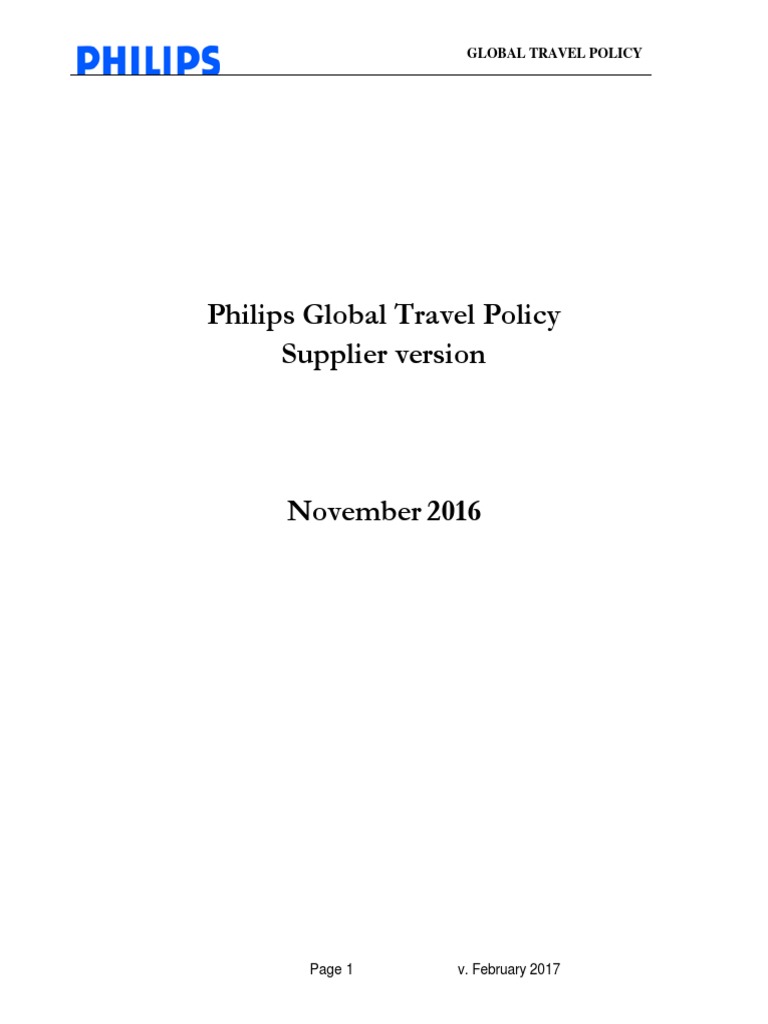 Global Travel Policy | Download Free PDF | Economies