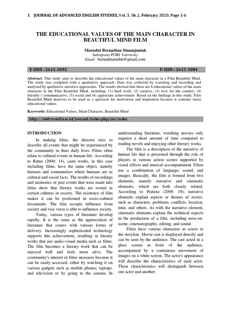 Analisis Film | PDF | Qualitative Research | Cognition