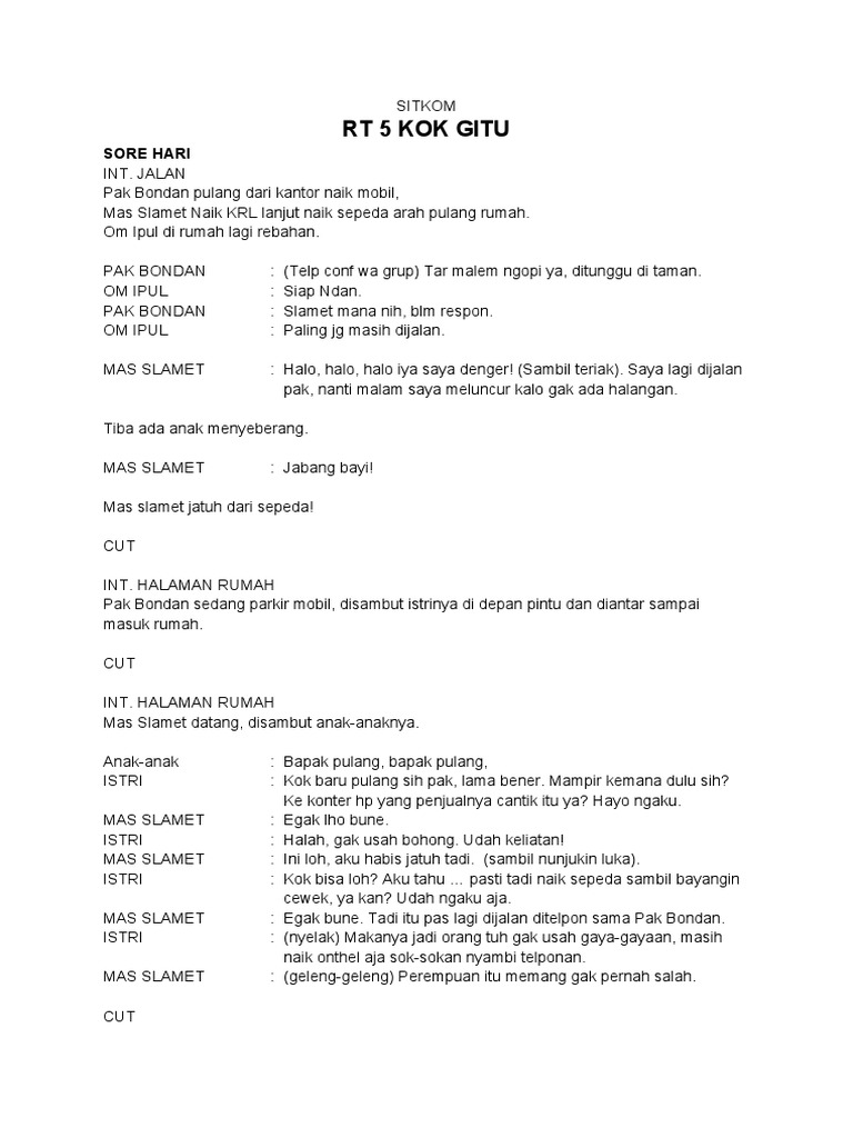 RT 5 Kok Gitu | PDF