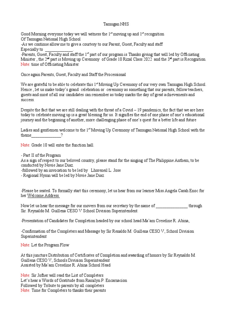 Flow of Moving Upprogram | PDF