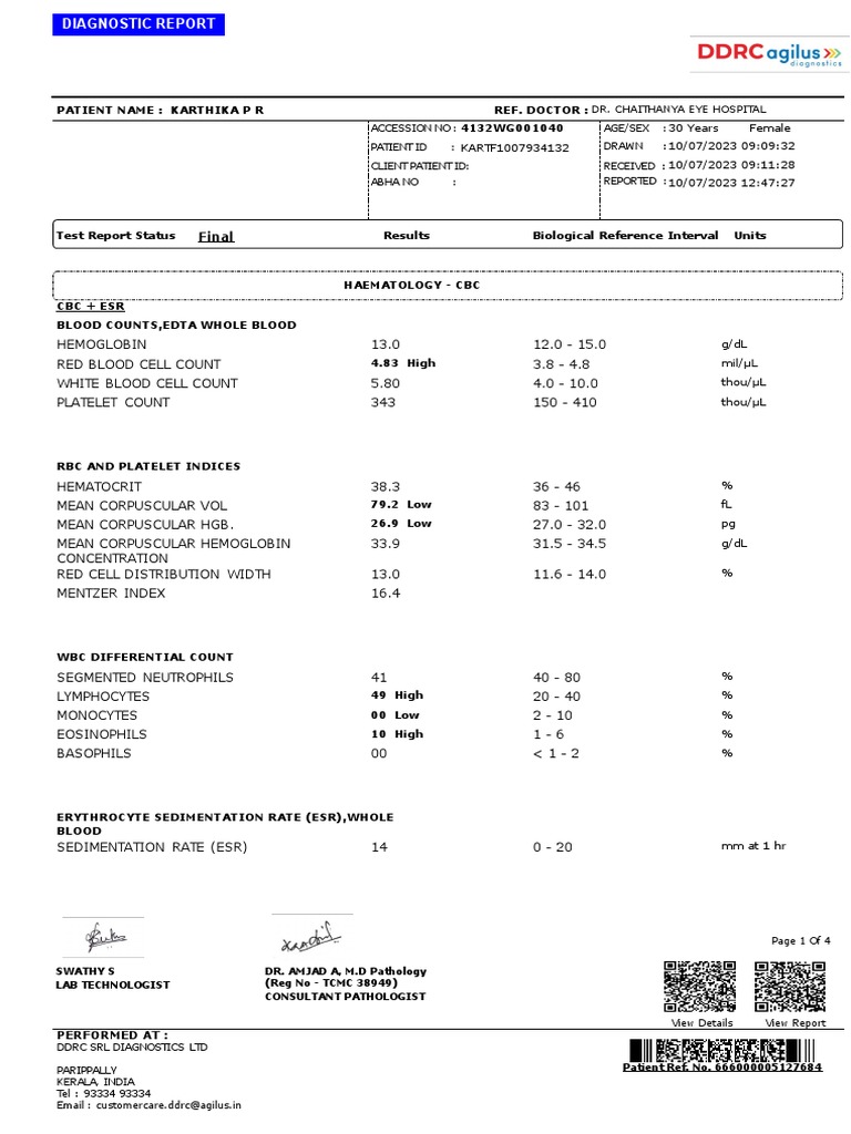 Final: KARTF1007934132 30 Years Female 10/07/2023 09:09:32 10/07/2023 ...