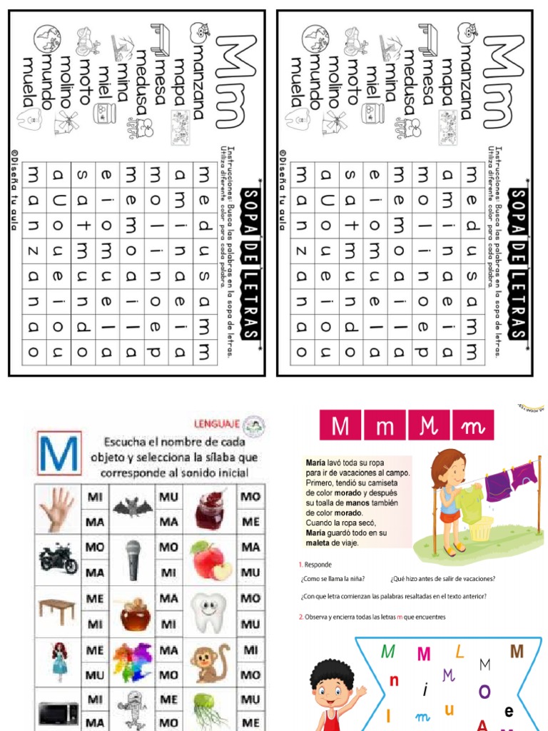 Actividades Con M | PDF