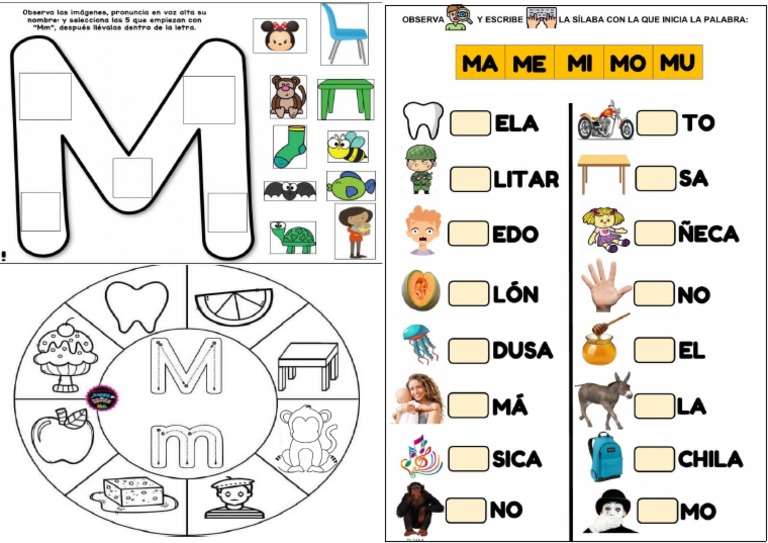 Letra M Ruleta | PDF