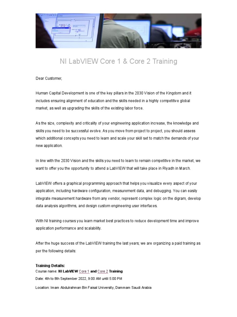 Register TotheLabVIEW Core 1 2 Training 2022 | PDF | Computer Programming | Computer Engineering