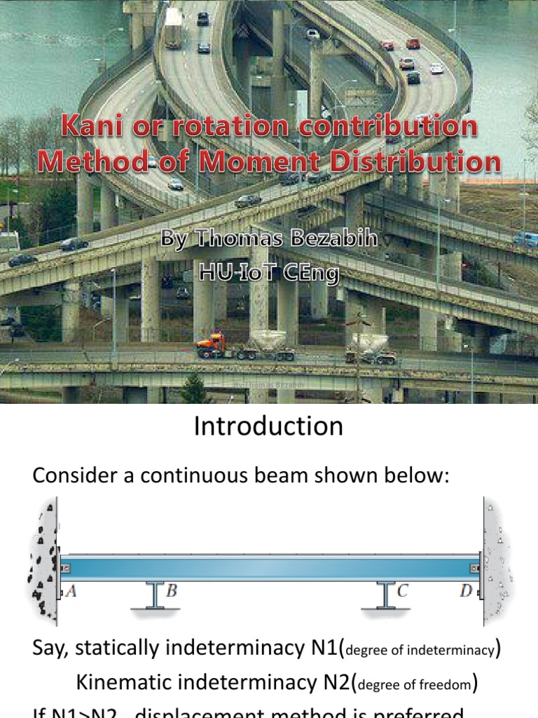 Kani Method of Moment Distribution | PDF | Equations | Column