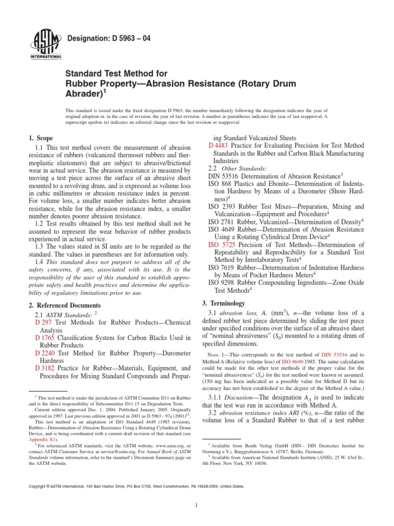 Astm D5963-04 | PDF | Accuracy And Precision | Abrasive
