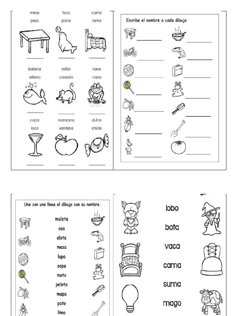 Ejercicios para Alumnos Silabicos Primero | PDF