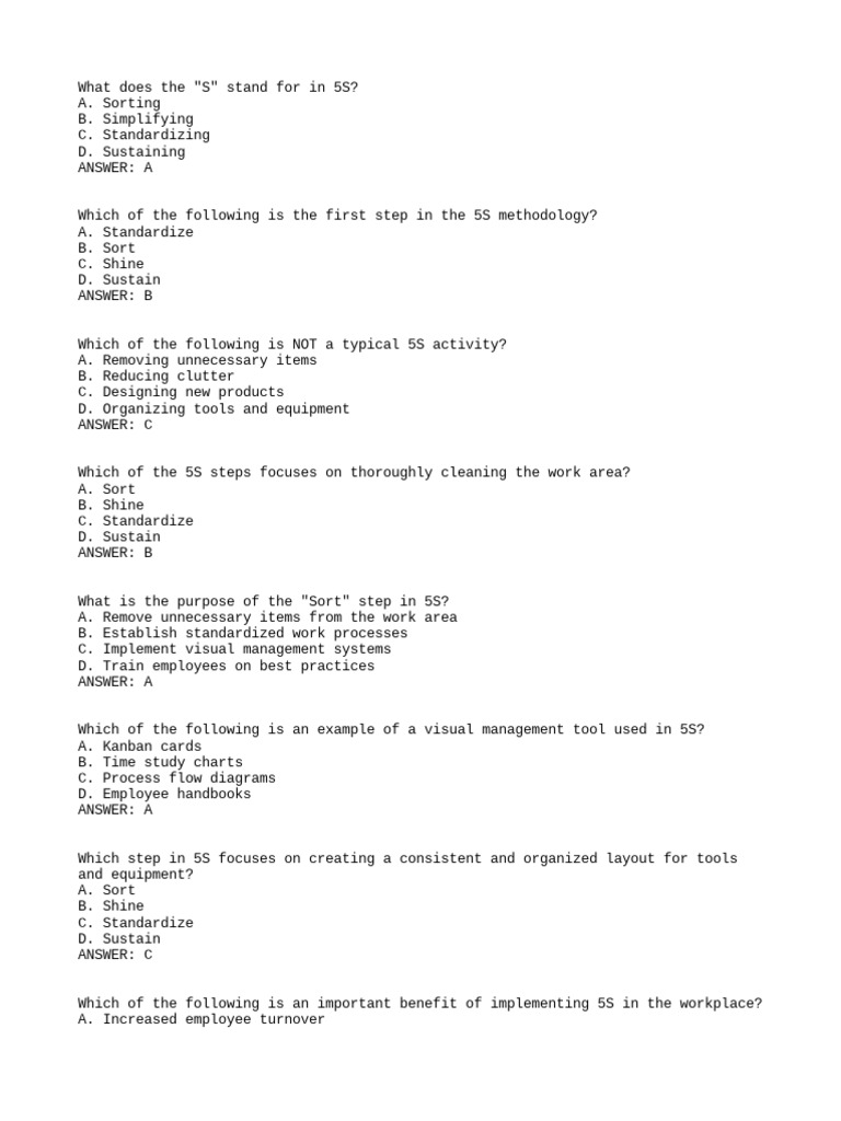 Quiz Big 5S | PDF | Business | Economies