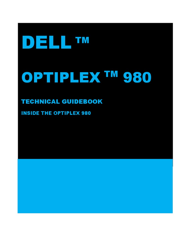 Optiplex 980 Tech Guide | PDF | Duplex (Telecommunications) | Graphics ...
